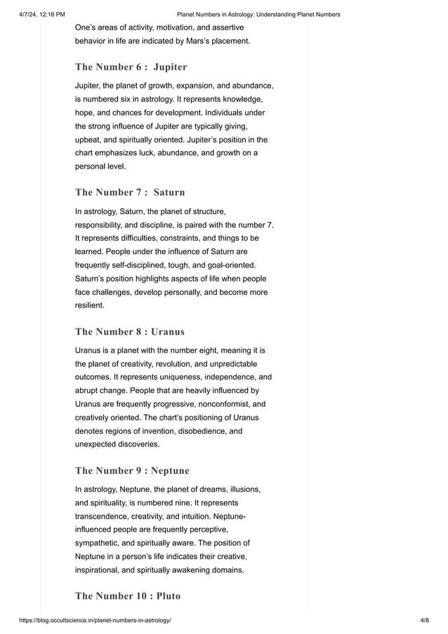 Planet Numbers in Astrology_ Understanding Planet Numbers.pdf ...