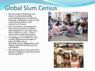 Planet of slums | PPTX