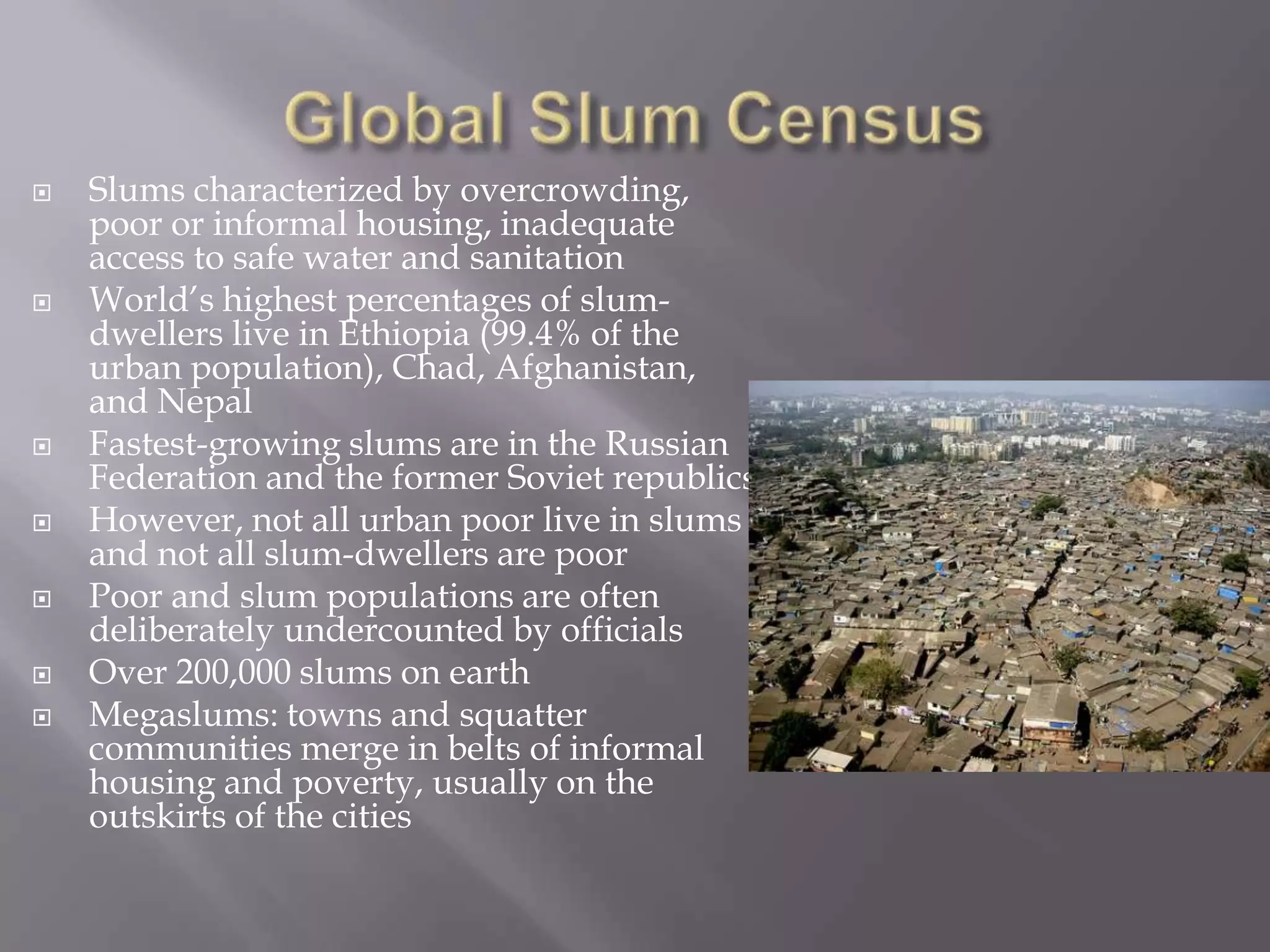 Planet of slums | PPTX