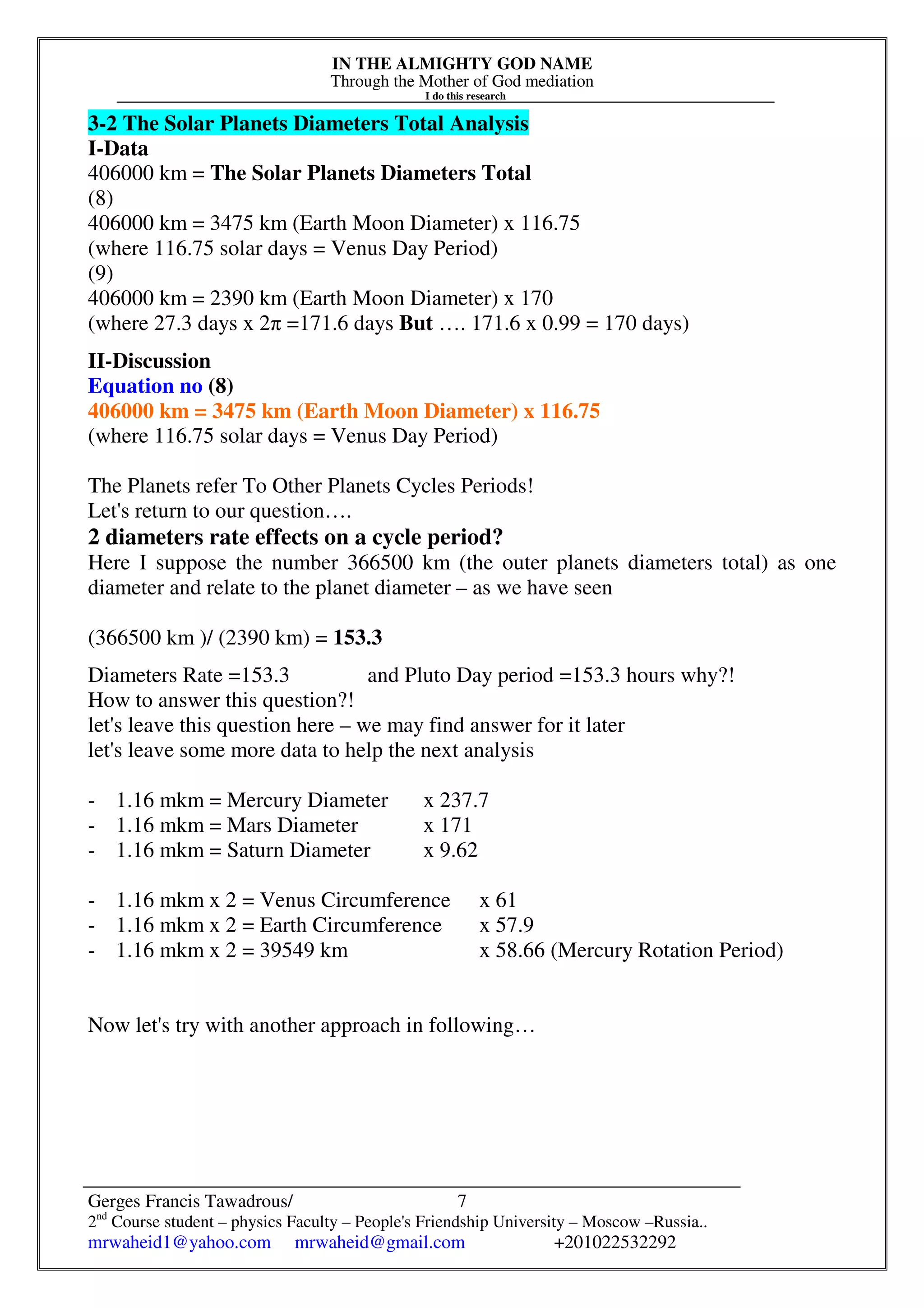 Planet Orbital Period Definition (II) | PDF
