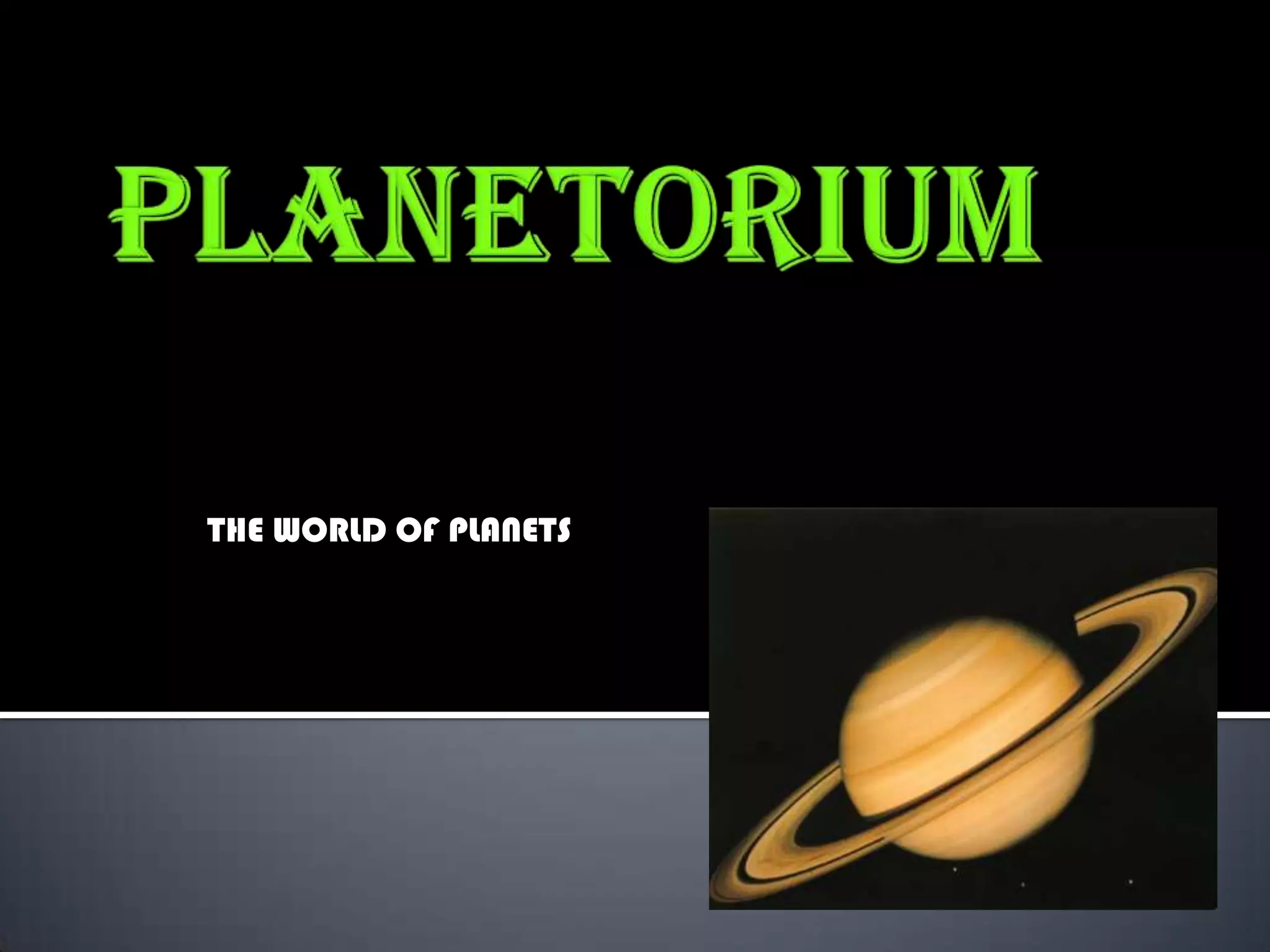 Planetorium | PPTX