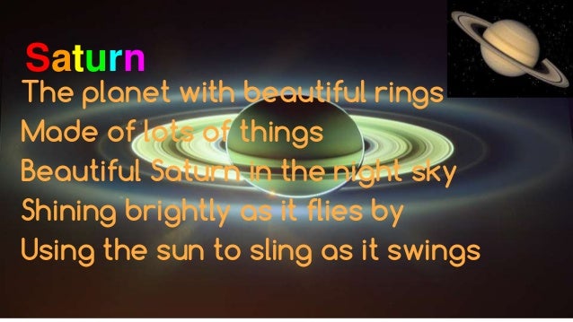 Poems About Space And Planets