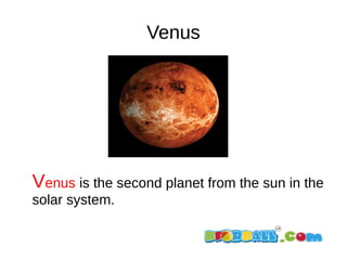 Solar System and Planets for Kindergarten Childrens | ODP