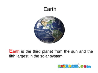 Solar System and Planets for Kindergarten Childrens | ODP