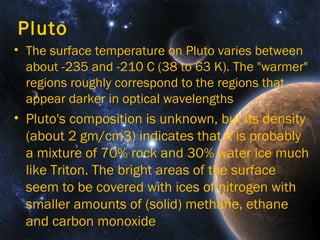 Pluto Planet Temperature