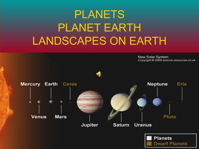 Planets, planet earth and landscapes | PPT