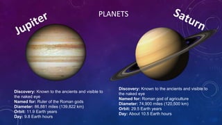 Present Simple * Facts about the solar system | PPTX