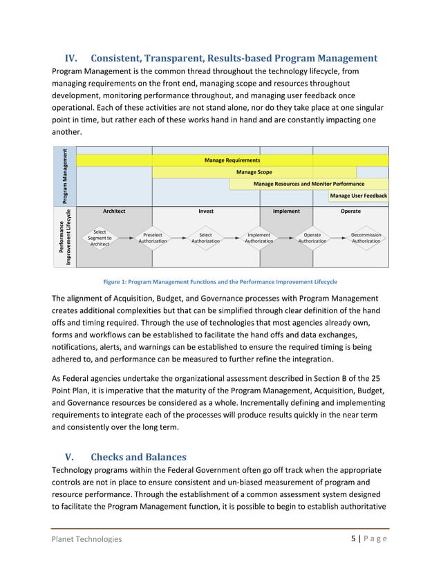 Meeting the Challenge of Vivek Kundra's 25 Point Plan | PDF