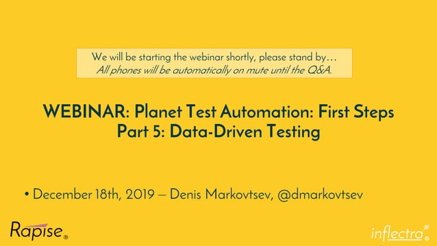 Data Driven Testing Part 5 Ppt