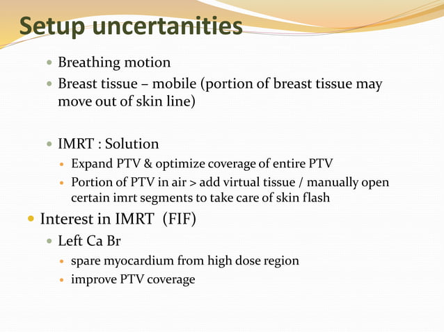 Breast Cancer Radiation Therapy: RT Plan evaluation & Recent Advances ...