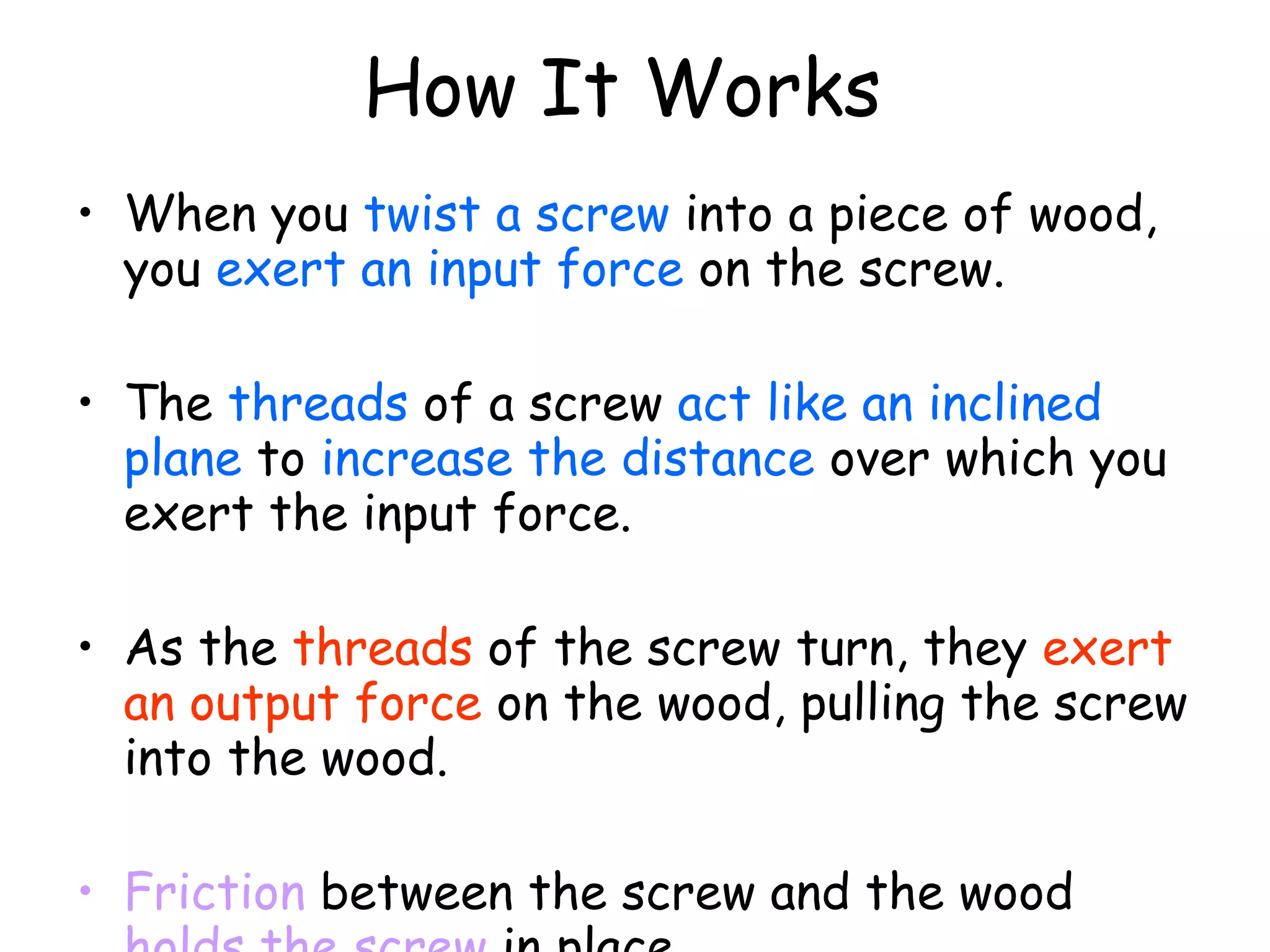 Plane,wedge,screw | PPT | Woodworking | Arts and Crafts