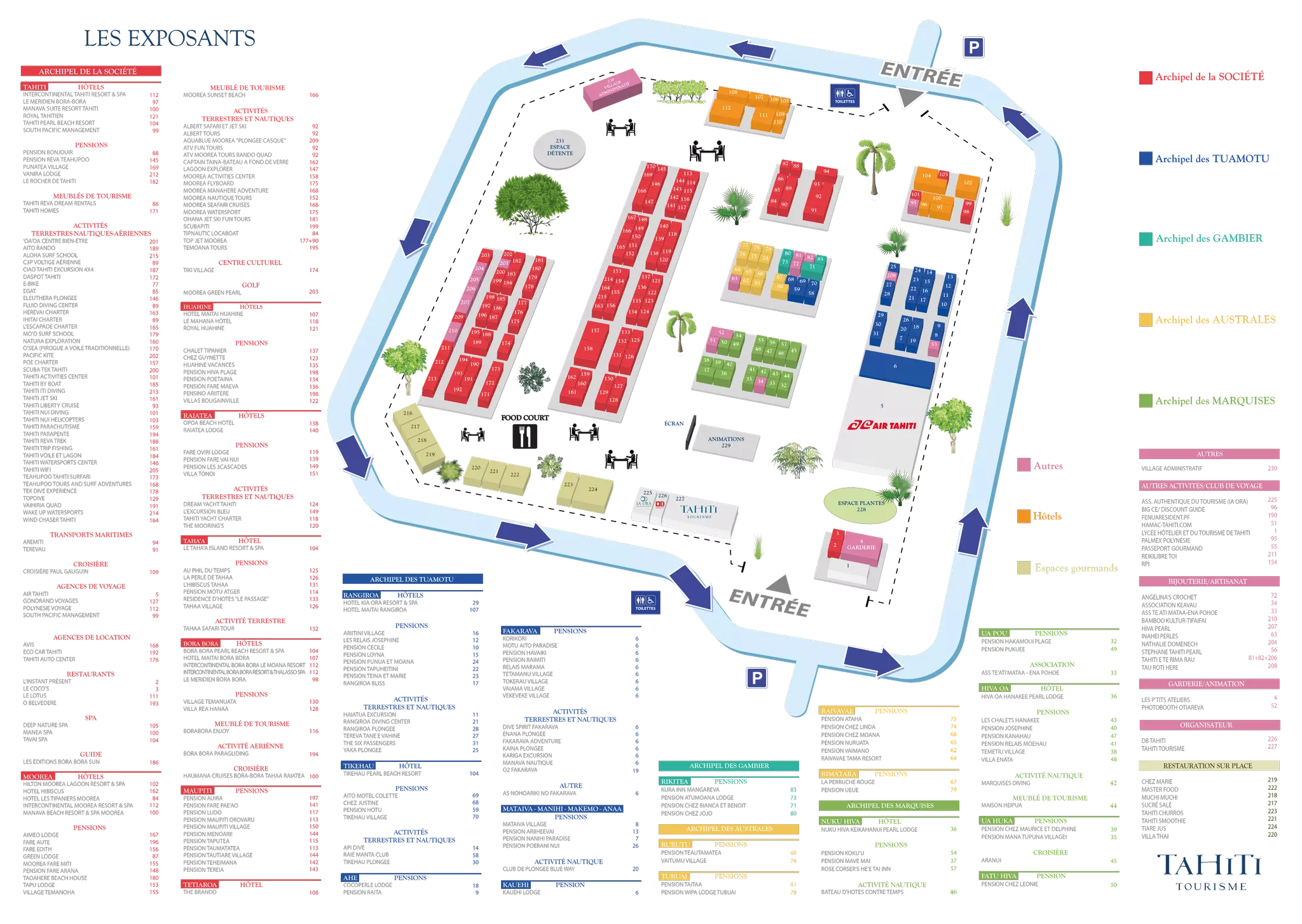 Plan du Salon du Tourisme | PPT