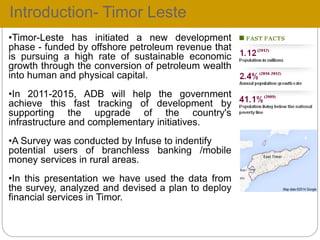 Plan for digital financial service in timor leste | PPT