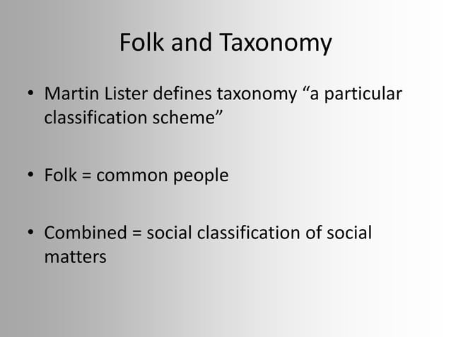 Folksonomy Presentation | PPT