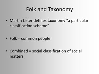 Folksonomy Presentation | PPTX
