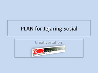 Plan for jejaring sosial | PPT