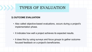 PLAN FOR MONITORING AND EVALUATING .pptx | Business | Business and Finance