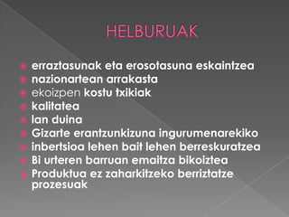 Plangintzaren elementuak gure enpresan | PPTX