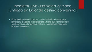 incoterms DAT, DAP, DDP | PPTX