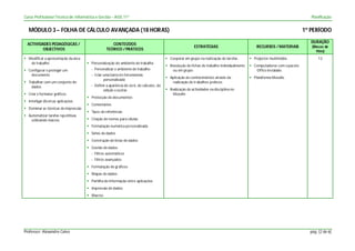 Planificacao Aise | PDF