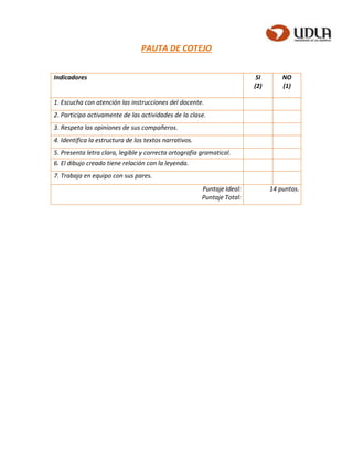 Planificación de clase 4 básico B | DOCX