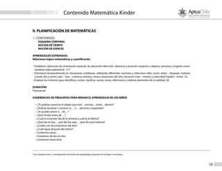 Planificación kínder-matemática | PDF