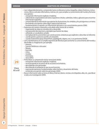 Planificacion cuaderno de trabajo alumno | PDF