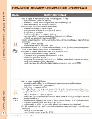 Planificacion cuaderno de trabajo alumno | PDF