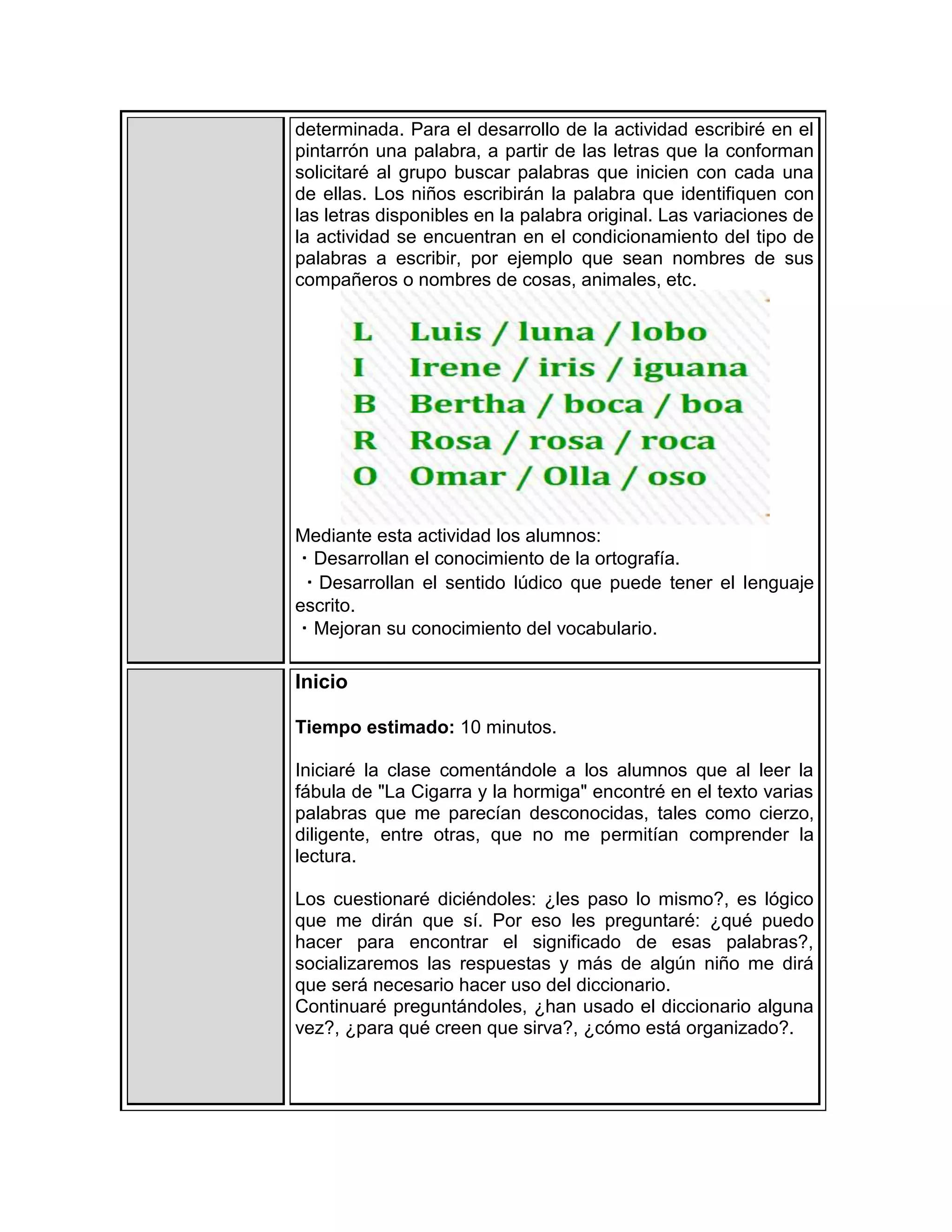 Planificacion español, 2do grado, leccion 12 | DOCX | Educational ...