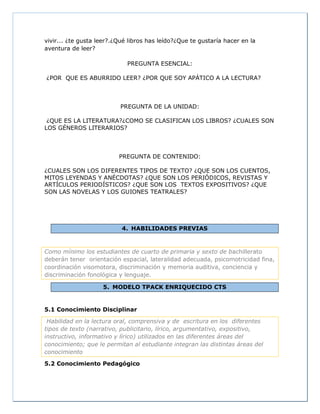 Planificador de proyectos me divierto leyendo diferentes tipos de ...