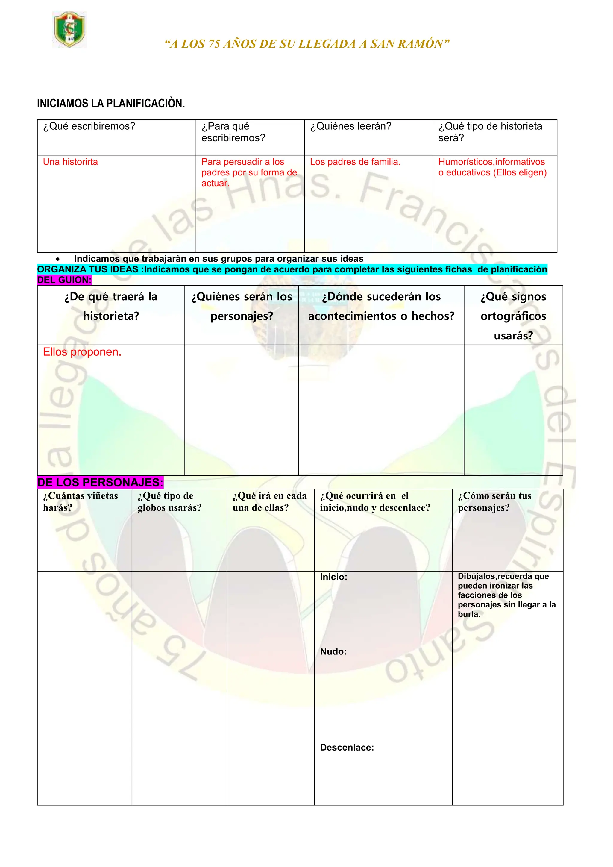 Planificamos la escritura de una historieta 2023.docx