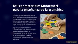 Planificar como Guía Montessori de Gramática.pptx