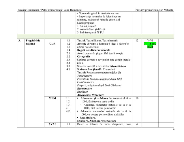 PLANIFICARE ANUALĂ INTEGRATĂ CLASA A II-A 2024-2025 Bălăcian.docx