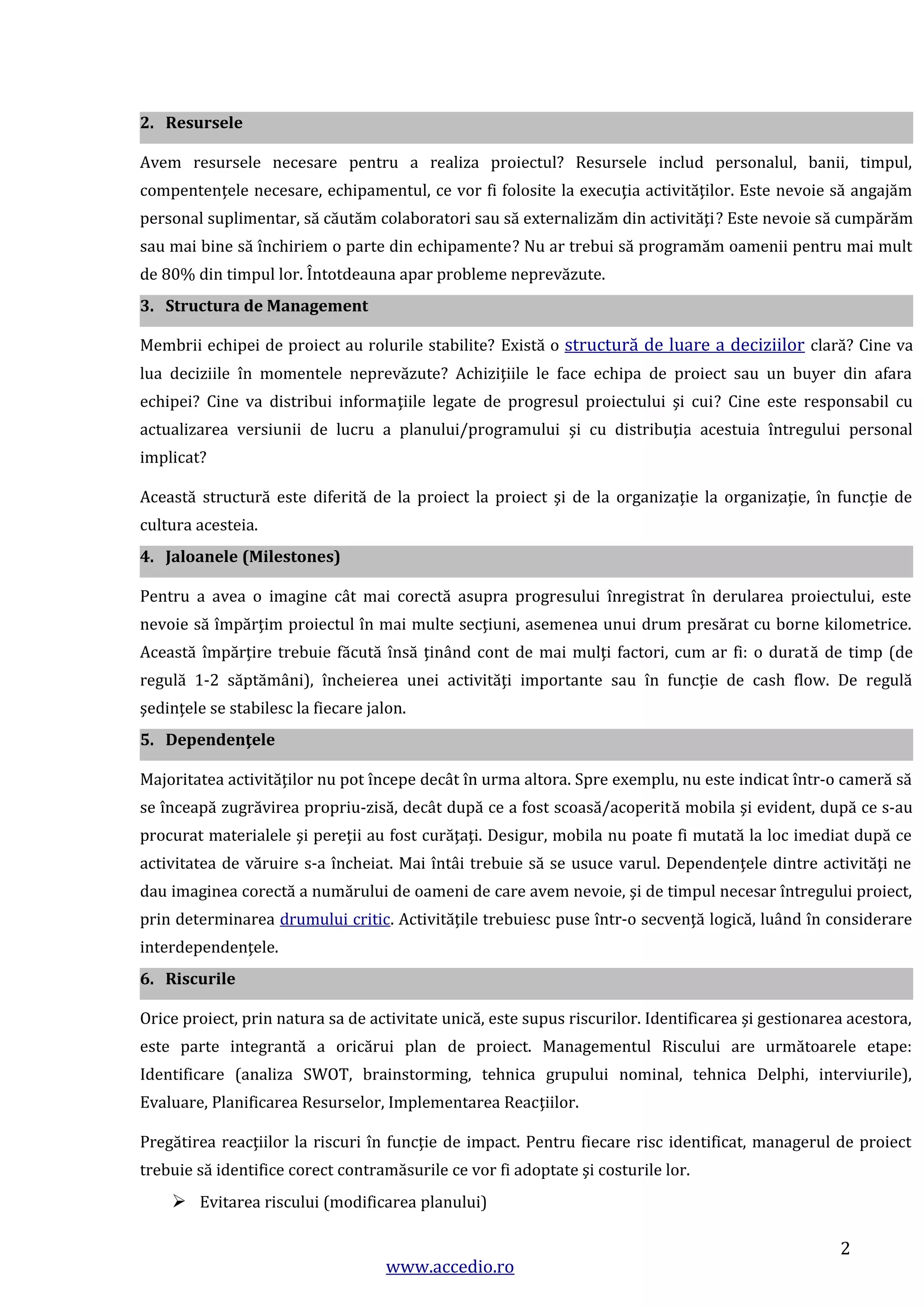 Planificarea pas cu pas | PDF
