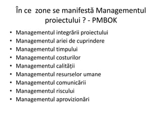 Planificarea proiectelor | PPT