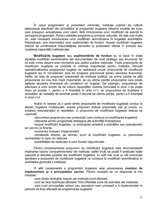 Planificare bugetara publica | PDF