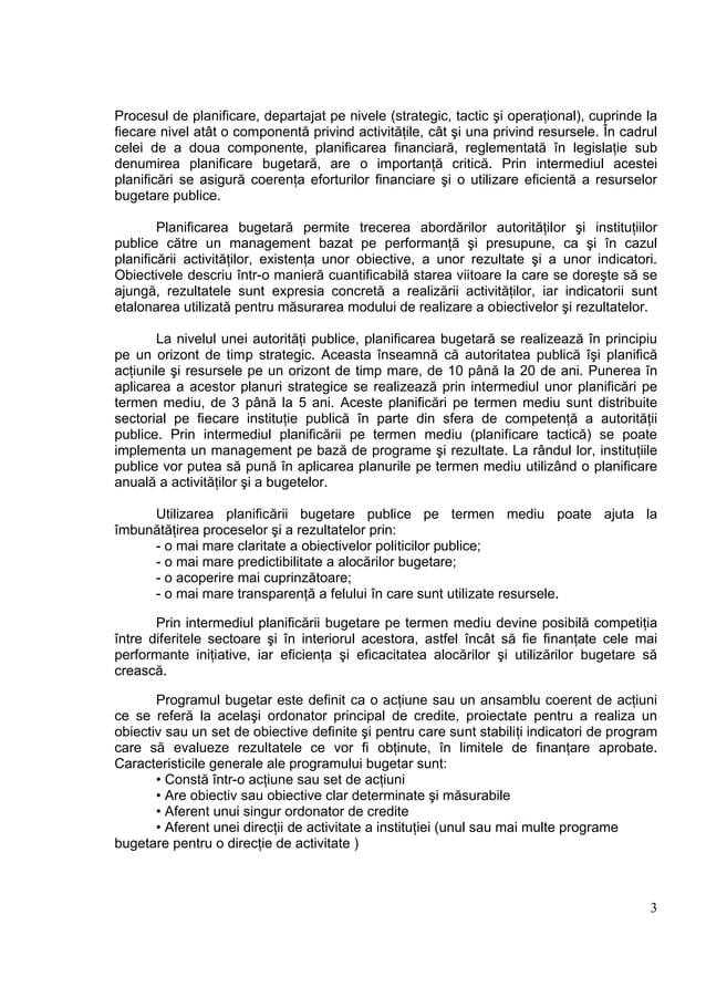 Planificare bugetara publica | PDF
