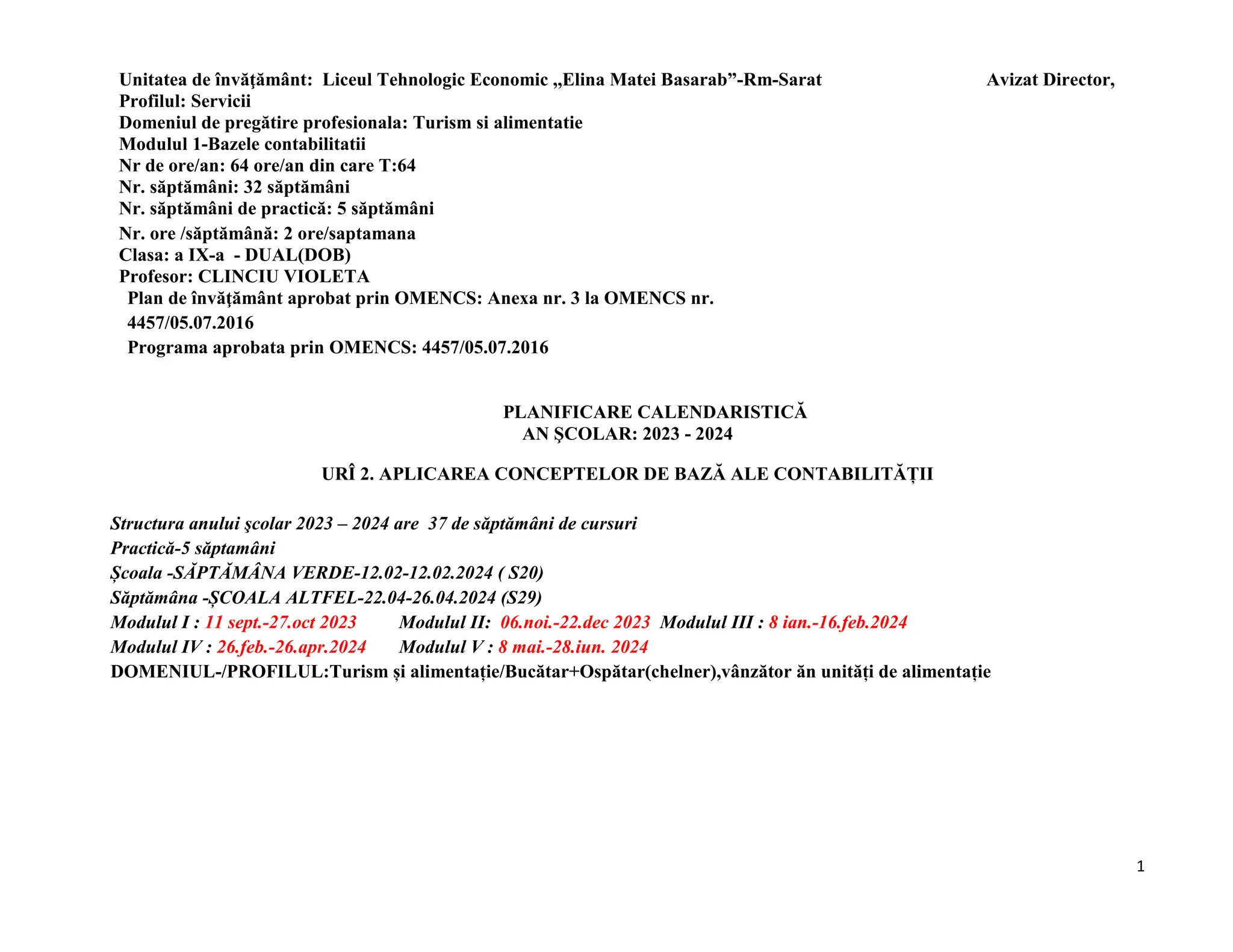 PLANIFICARE M1 -BAZELE CONTABILITĂȚII IX DOB 2023-2024.doc.docx