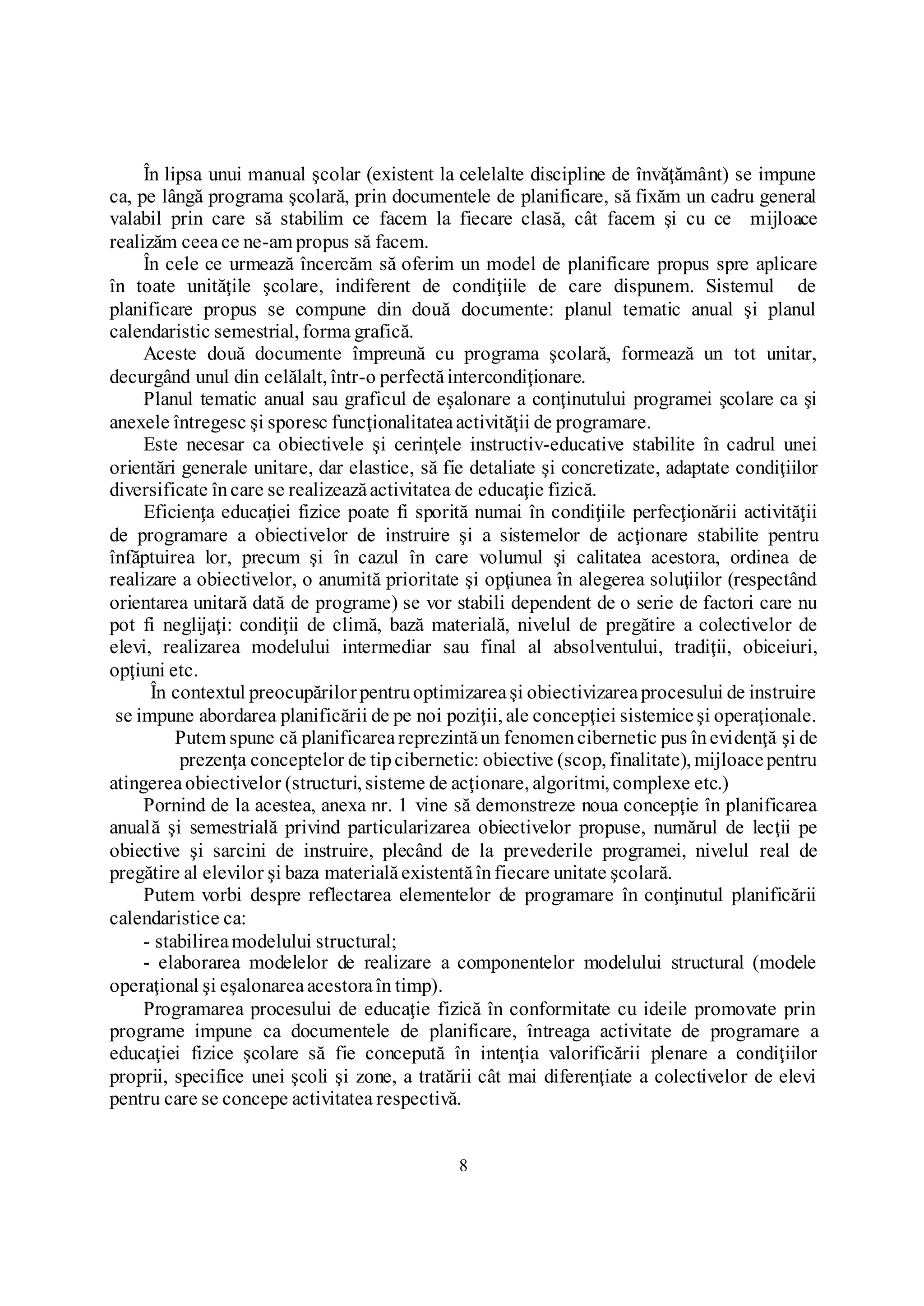 Planificarer si evidenta | DOCX