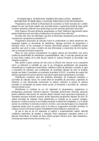 Planificarer si evidenta | DOCX