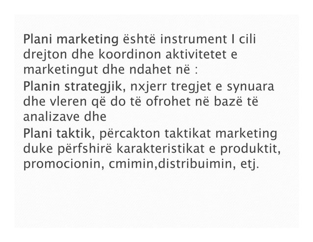 Planifikimi i marketingut | PDF