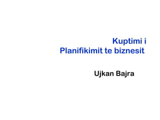 Planifikimi mikroekonomik | PPT