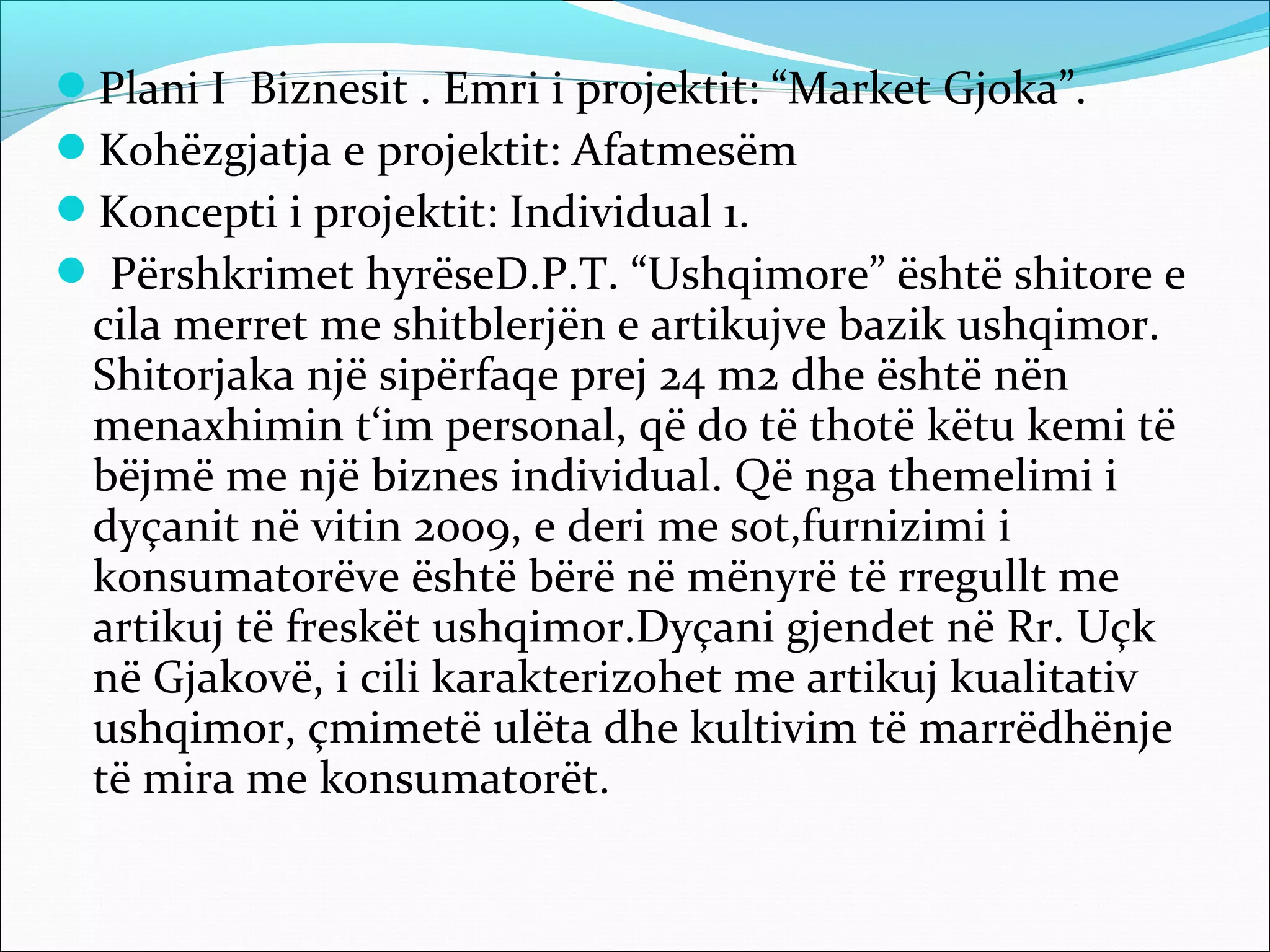 Plani i biznesit | PPT