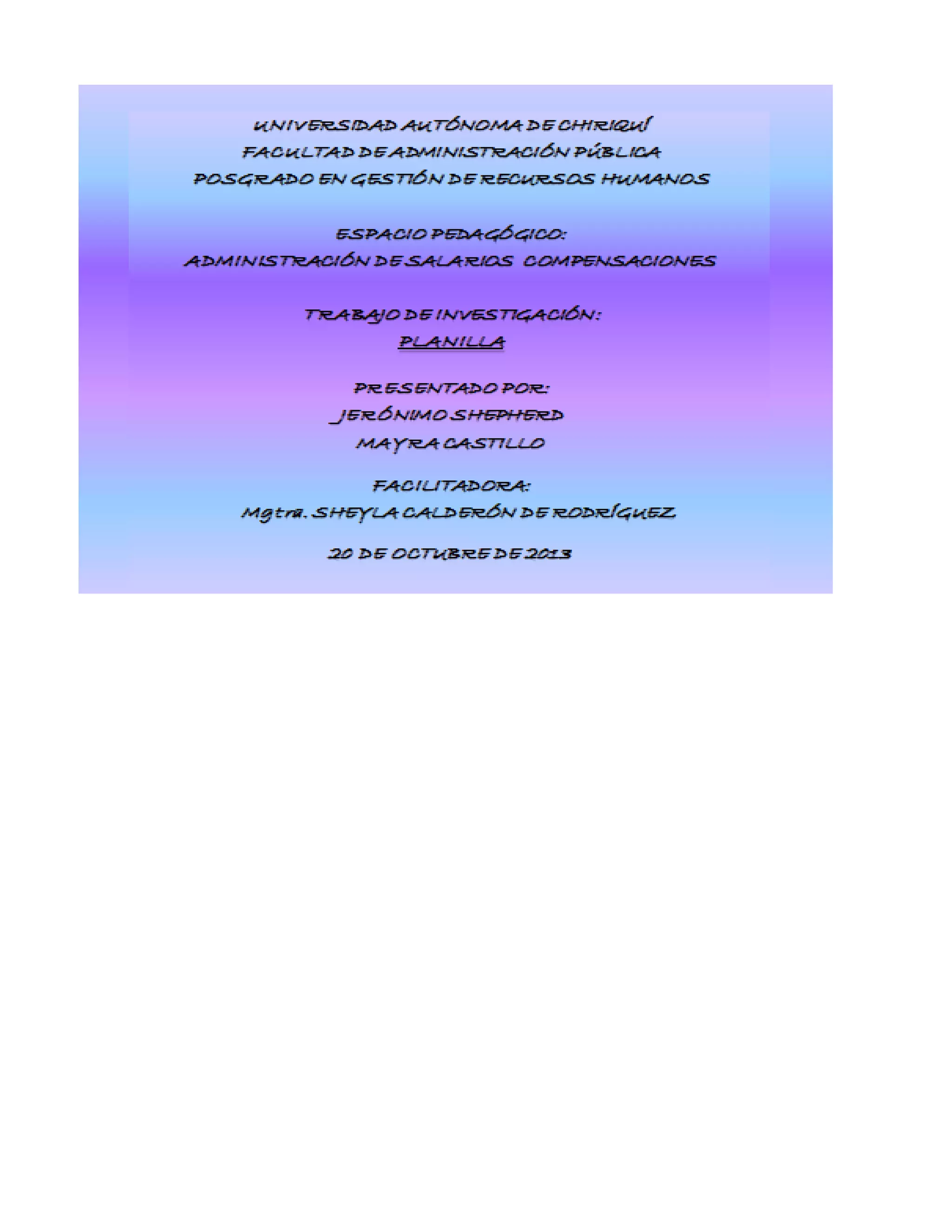 Planilla jerònimo y mayra | PDF