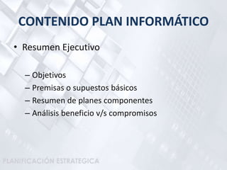 Plan Informático | PPTX