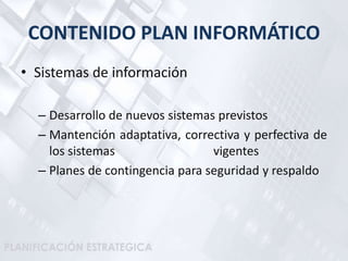 Plan Informático | PPTX