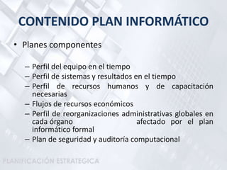 Plan Informático | PPTX