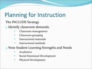 Planing for instruction | PPT
