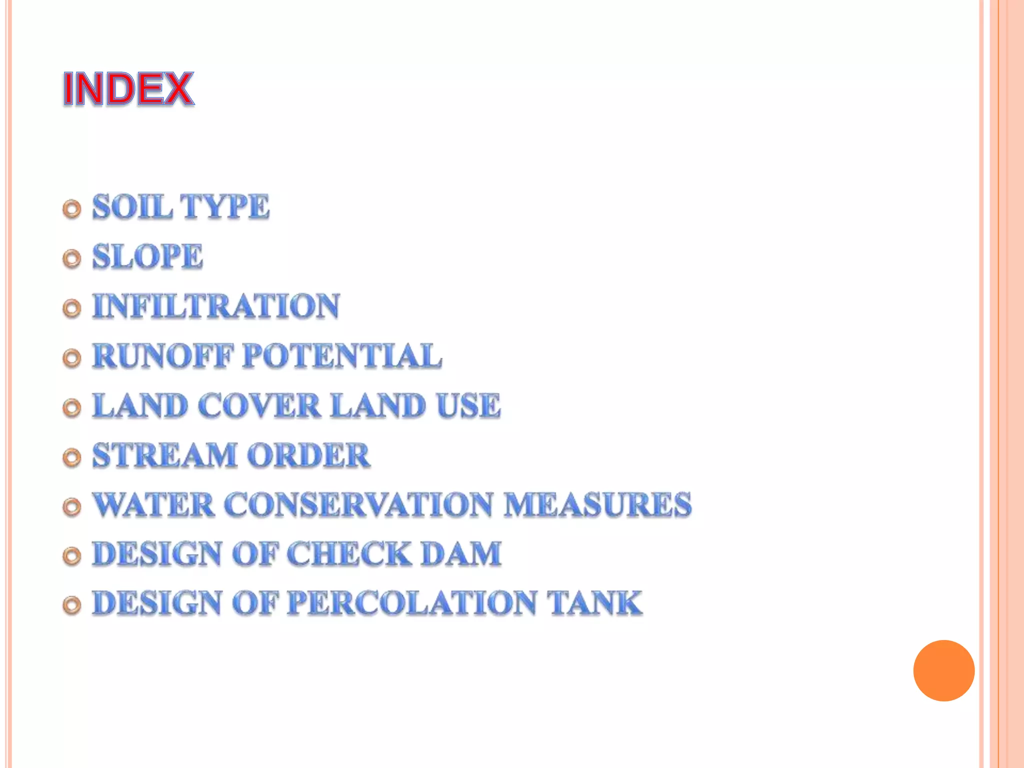 Planing for water conservation structures | PPTX