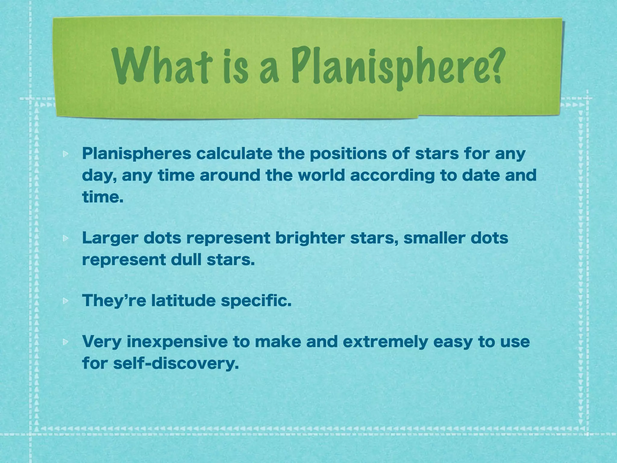 Planispheres | KEY